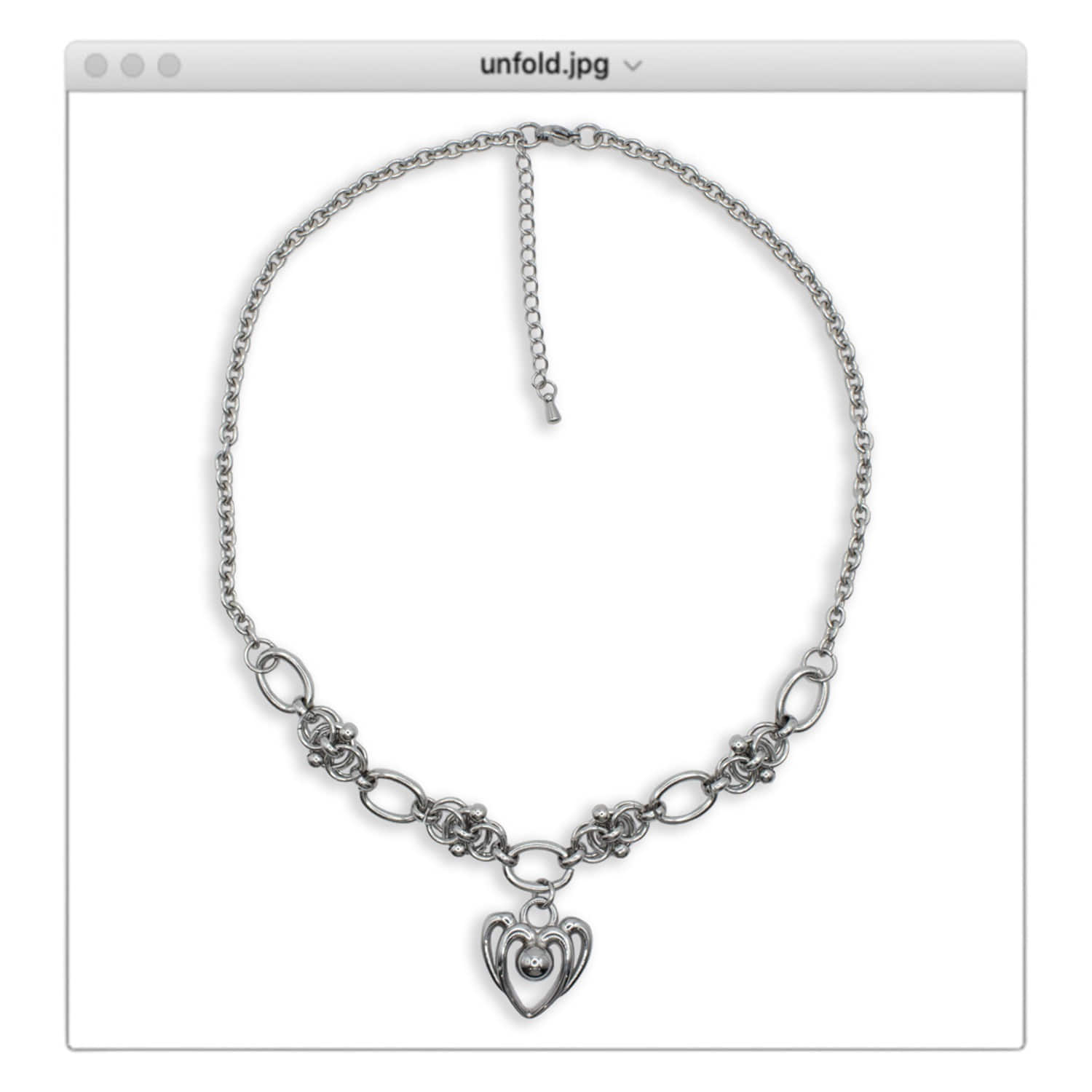 [GRUMPY STUFF] Seasonless Twist Love Ball Chain Necklace – SellerWork