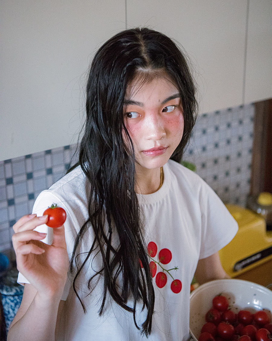 [SNUGGIEST] Patchwork Baby Tee_Tomato – SellerWork