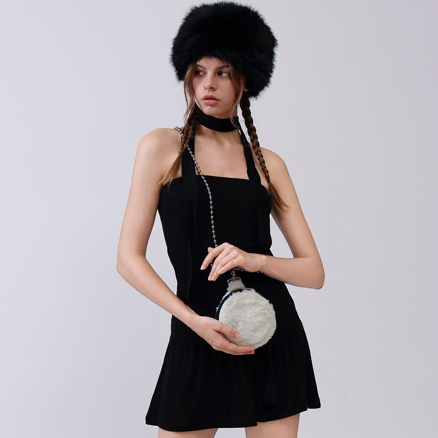 [GRUMPY STUFF] Seasonless Fluffy Tambourine Bag - Cream – SellerWork