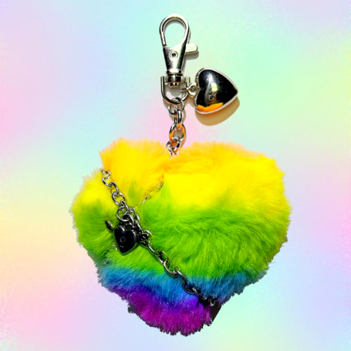 [3AMGANG] Tied rainbow heart keychain – SellerWork