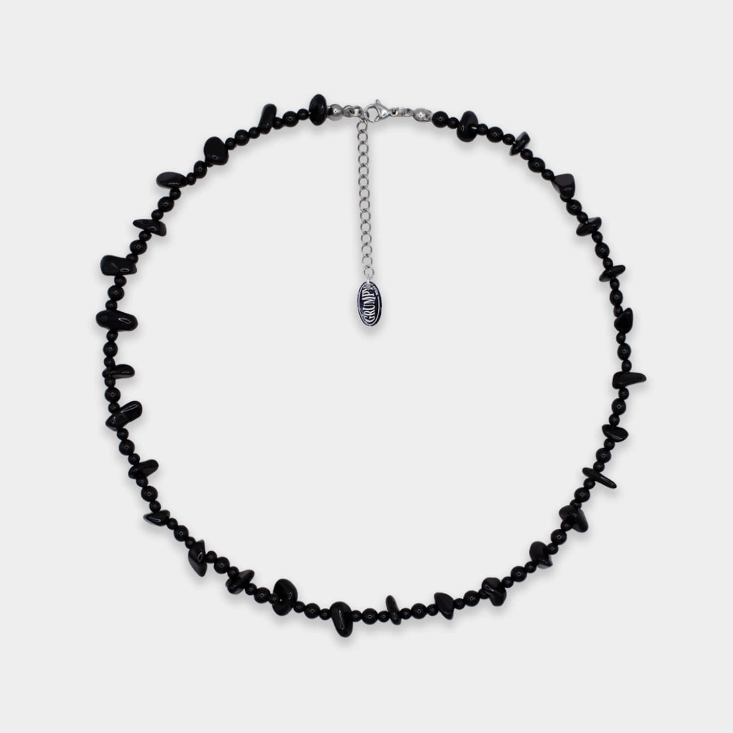 [GRUMPY STUFF] Seasonless Onix Chips Mix Necklace – SellerWork