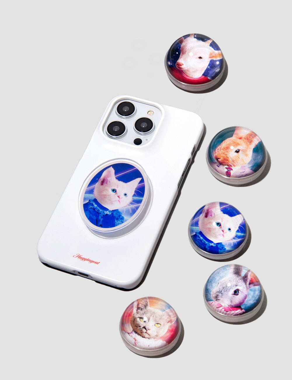 [HUGGINGOAT] Seasonless ??LOGO MATTE HARD CASE + GRIPTOK SET?? – SellerWork