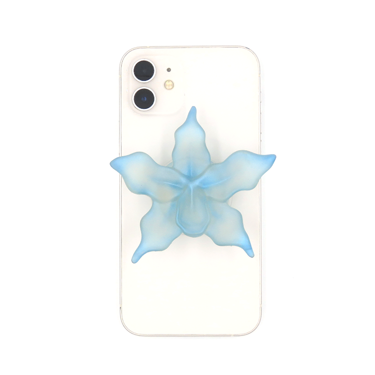 [KIMUNE] Seasonless CHONKY ORCHID : Phone Grip ( shimmer blue ...