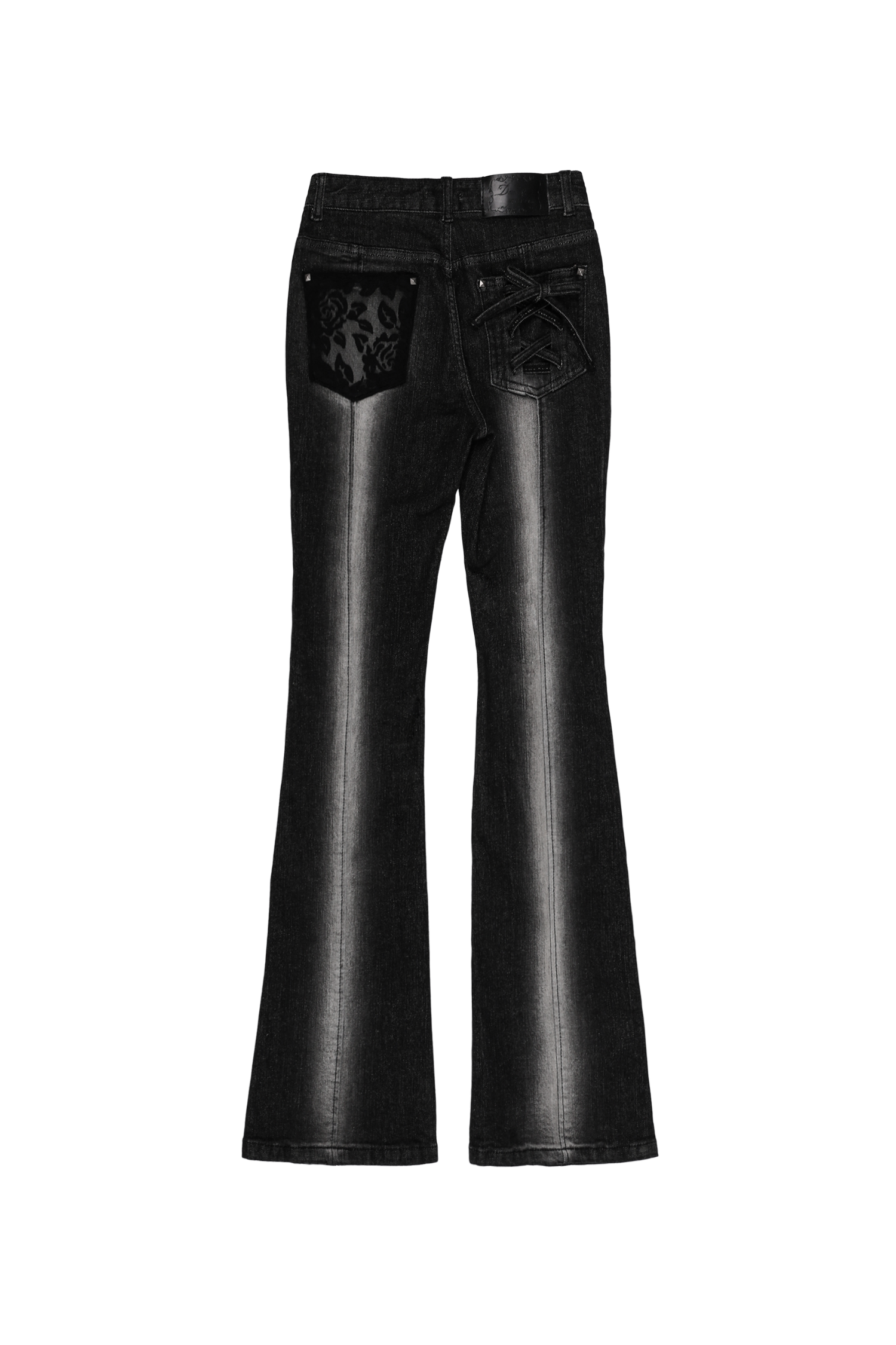 [DARLING YOU ARE BAD] CORSET HIGHLIGHT BOOTS CUT DENIM #NOIR – SellerWork