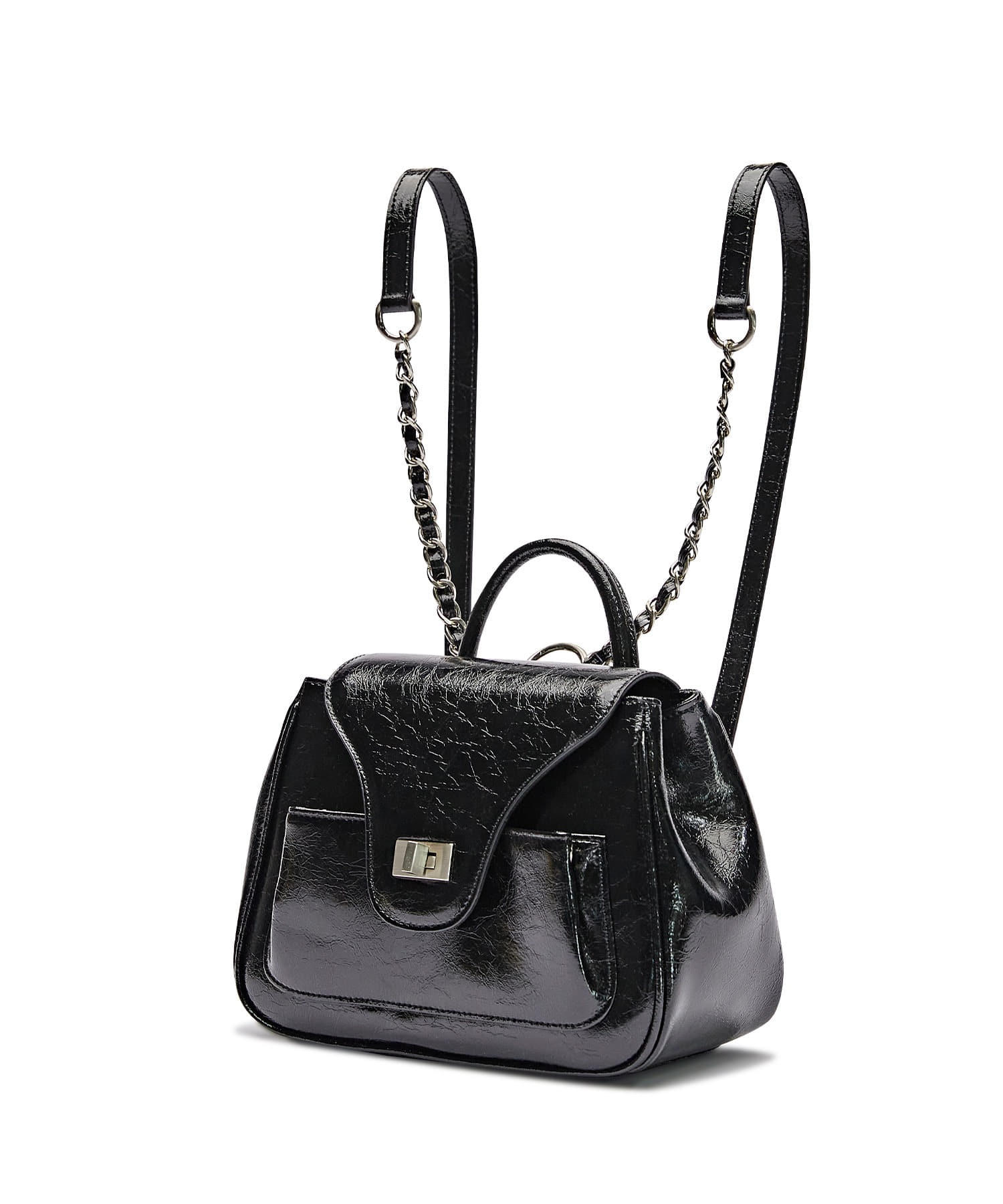 [APOA] Seasonless Pao Chain Backpack Black – SellerWork