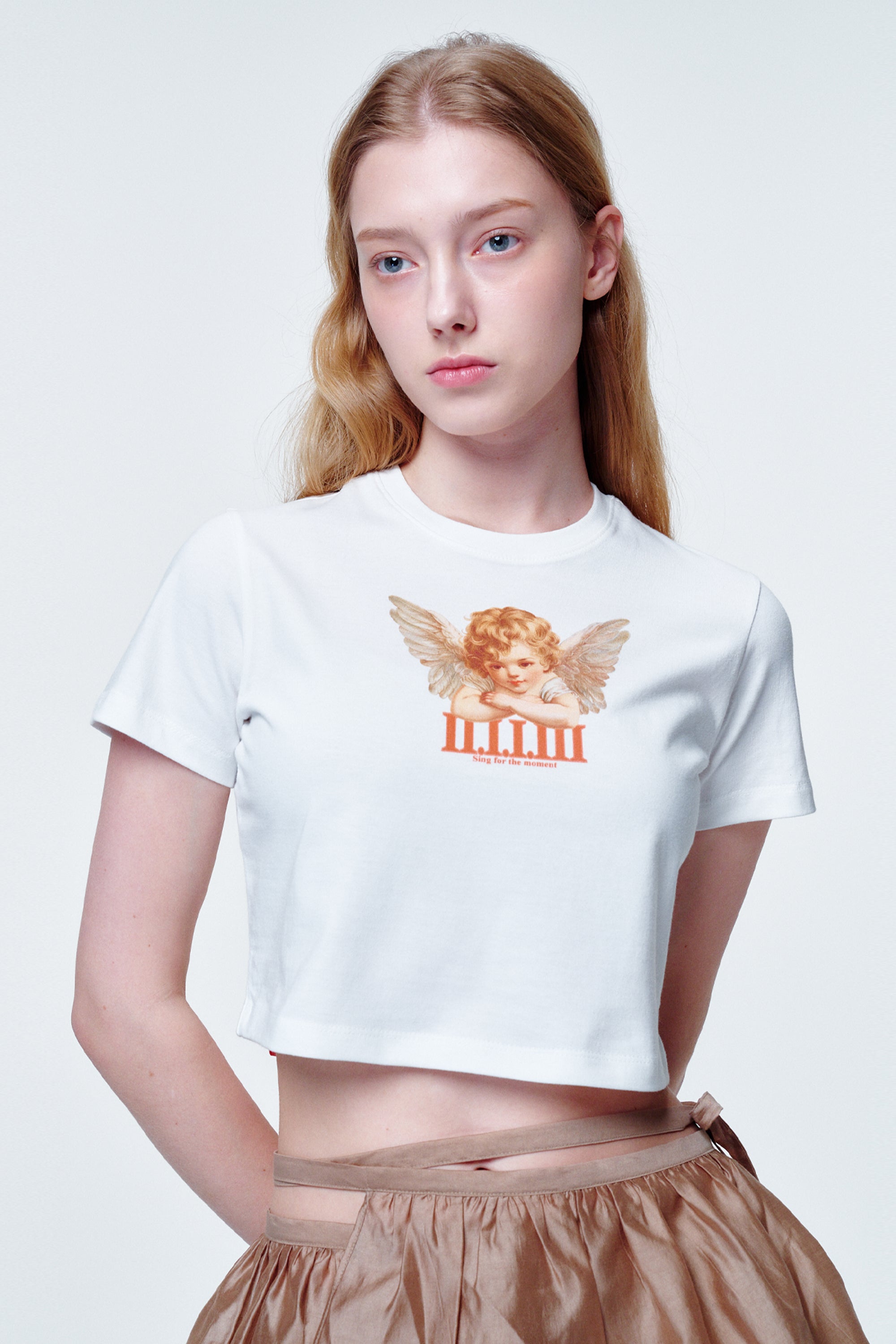 [2113 STUDIO] SS 25 Crop Tshirts Angel face – SellerWork