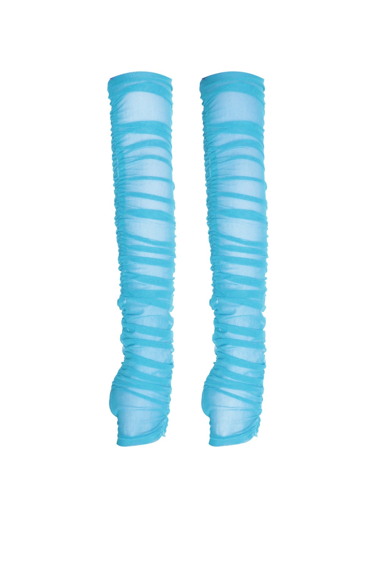 [CREVY] Seasonless Sheer Shirring Hand Warmer (sky blue) – SellerWork