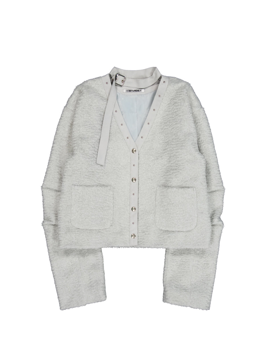 [SETUP EXE] SHORT CHOKER JACKET / LIGHT GRAY – SellerWork