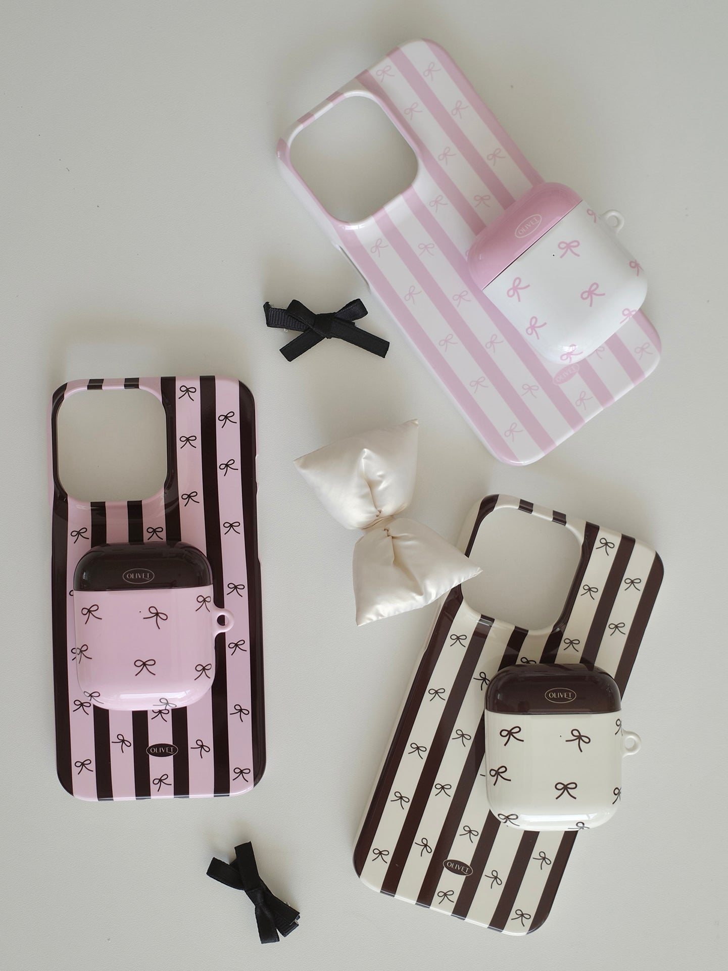 [OLIVET] ice-cream ribbon hard case (phone) – SellerWork