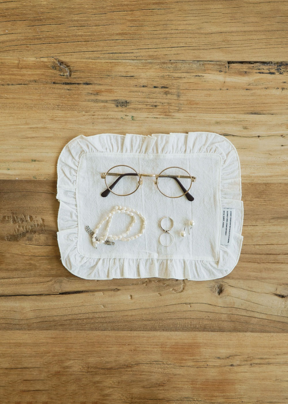 [LUFF] Fabric kitchen cloth frill mini - WHITE – SellerWork