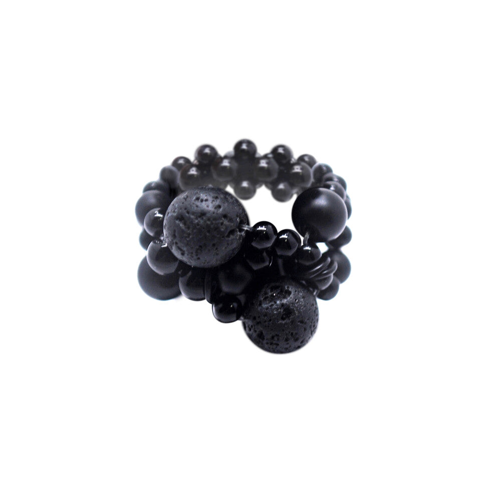 [OBLIK] PERLA RING 05 BLACK – SellerWork