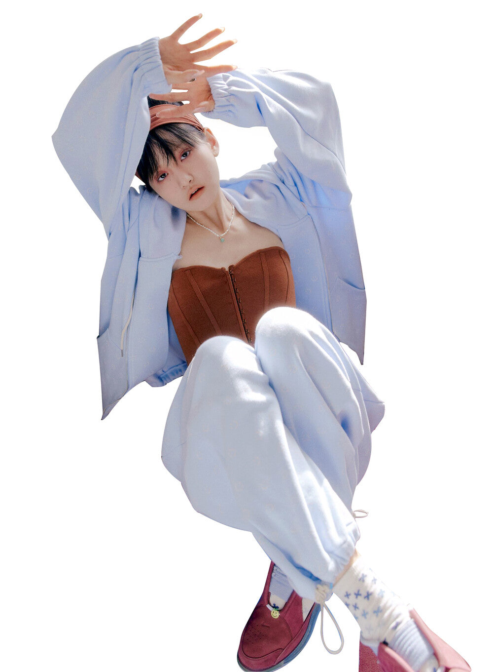 [MINJIENA] Winter 21 Babi blue hoodie – SellerWork