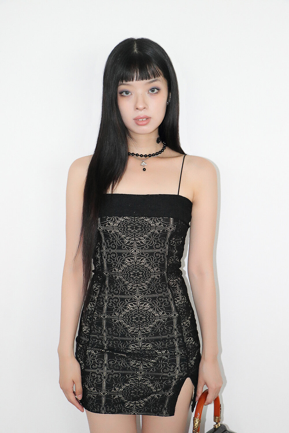 [MIAE] Summer 23 RED SMOKE Posh lace mini dress – SellerWork